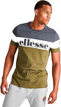 Amazon.com: ellesse Telos Colorblock T Mens Active Shirts & Tees Size S ...