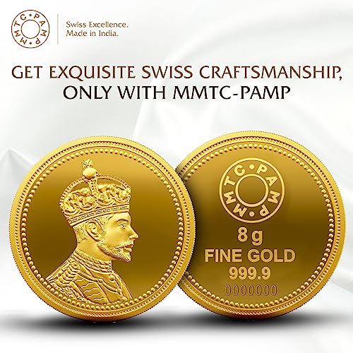 MMTC-PAMP 24k (999.9) King 8 gm Gold Coin - Price History