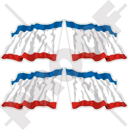 Amazon.com: CRIMEA Crimean Waving Flag Krym Ukraine, Ukrainian 2" (50mm ...
