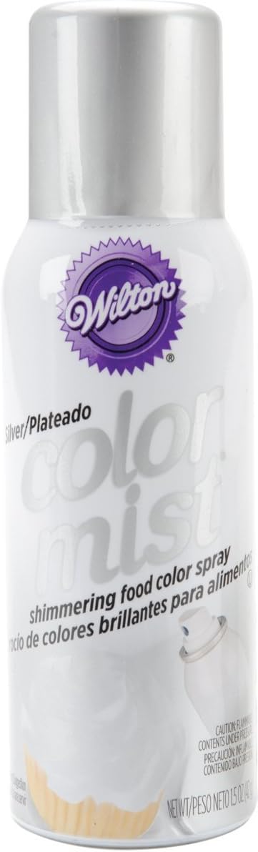 Amazon.com: Wilton Metallic, 1.5 oz, Silver Color Mist : Grocery ...