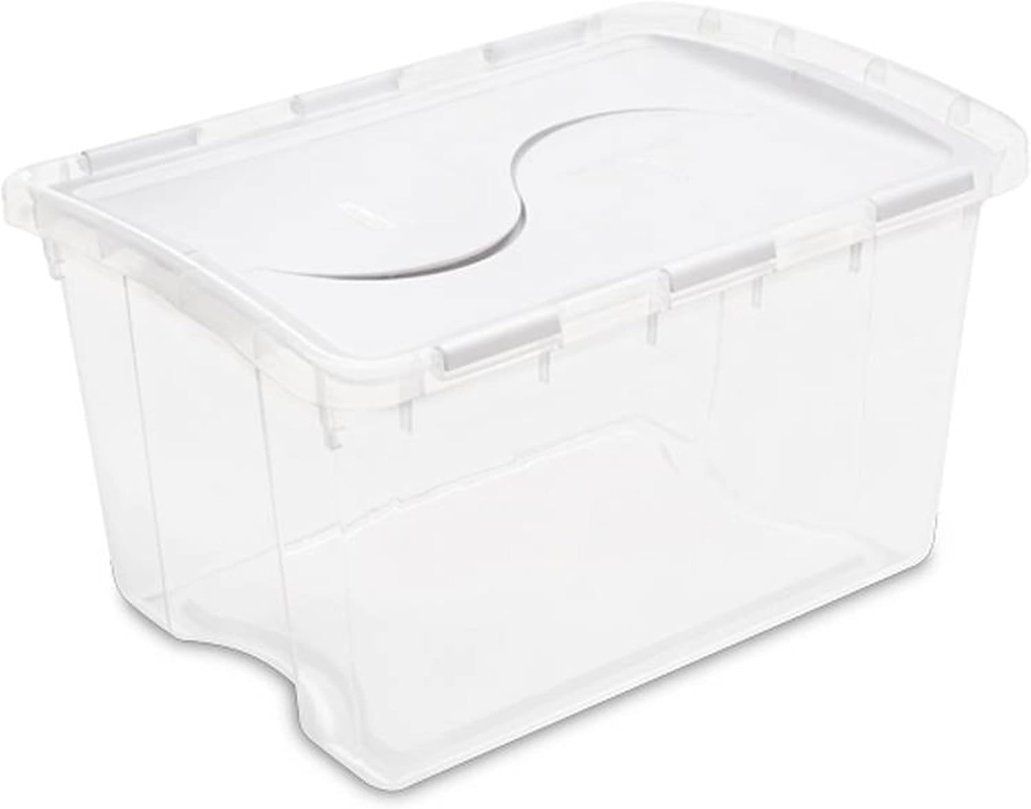 Sterilite 48 Quart Multipurpose Clear Base Storage Box Tote Container sterilite-48-quart-multipurpose-clear-base-storage-box-tote-container