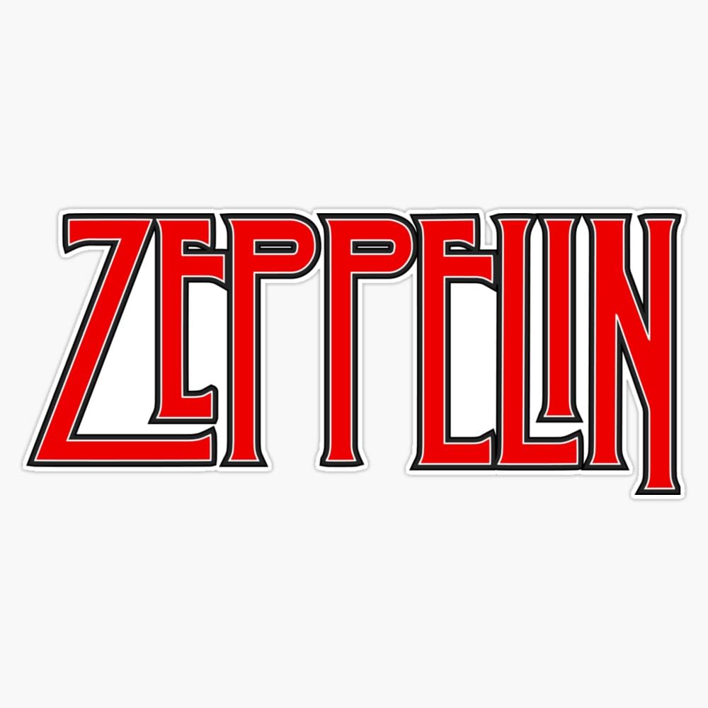 Amazon.com: The Zeppelin - Red Sticker Vinyl Waterproof Sticker Decal ...