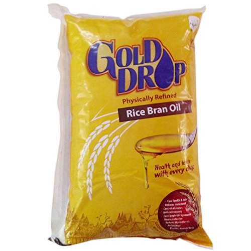 Gold Drop Cooking Oil - Rice Bran, 1L Pouch : Amazon.in: Grocery ...