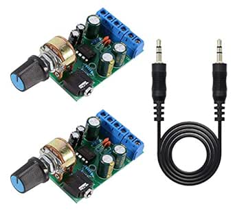 DAOKI 2PCS TDA2822M Audio Amplifier Module DC 1.8-12V 2.0 Channel ...