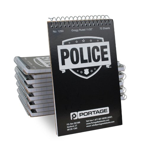 Portage Public Safety Police Field Interview Notebook Top Bound Spiral Notebook Writing Pad portage-public-safety-police-field-interview-notebook-top-bound-spiral-notebook-writing-pad