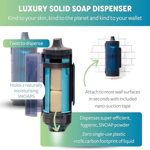 SNOAP Erebus Dispenser – Solid Soap and Shampoo Dispenser – Anthracite ...