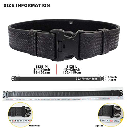 9-in-1 Police Duty Belt Kit with Pouches, Law Enforcement Utility Belt ...