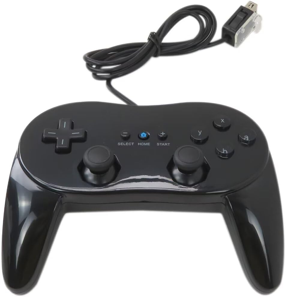 Amazon.com: Negro nuevo clásico con cable controlador de juego control ...