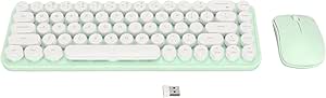 Amazon.co.jp: Typewriter Keyboard and Mouse Combo, Computer Battery ...