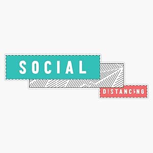 Amazon.com: Social Distancing - Box Decal Vinyl Bumper Sticker 5 ...