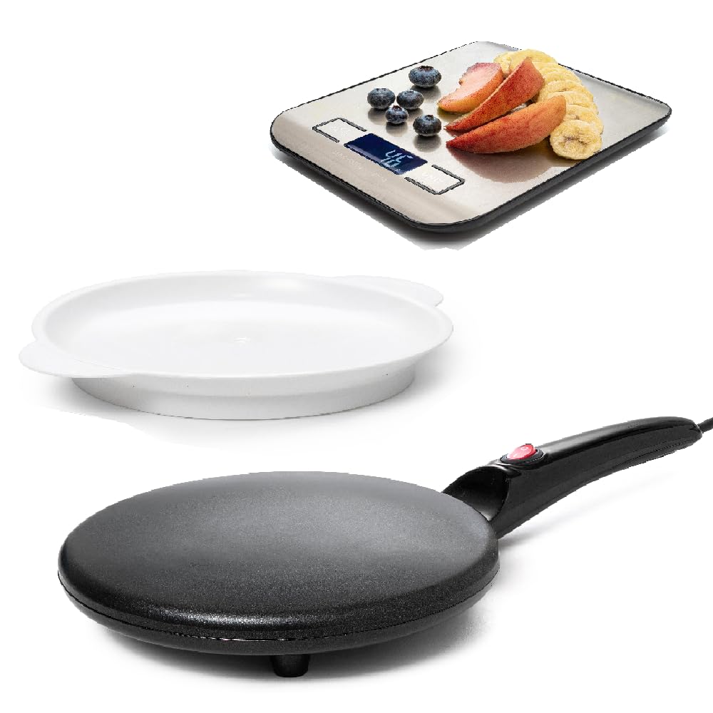 Amazon.com: Moss & Stone Electric Crepe Maker With Auto Power Off ...