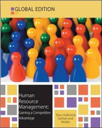 Human Resource Management: Gaining a Competitive Advantage by Noe ...