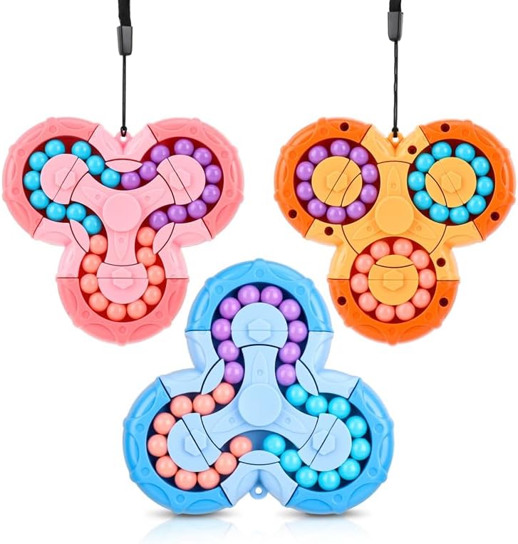 FRIUSATE Juguete giratorio con forma de cubo de frijoles mágicos ...