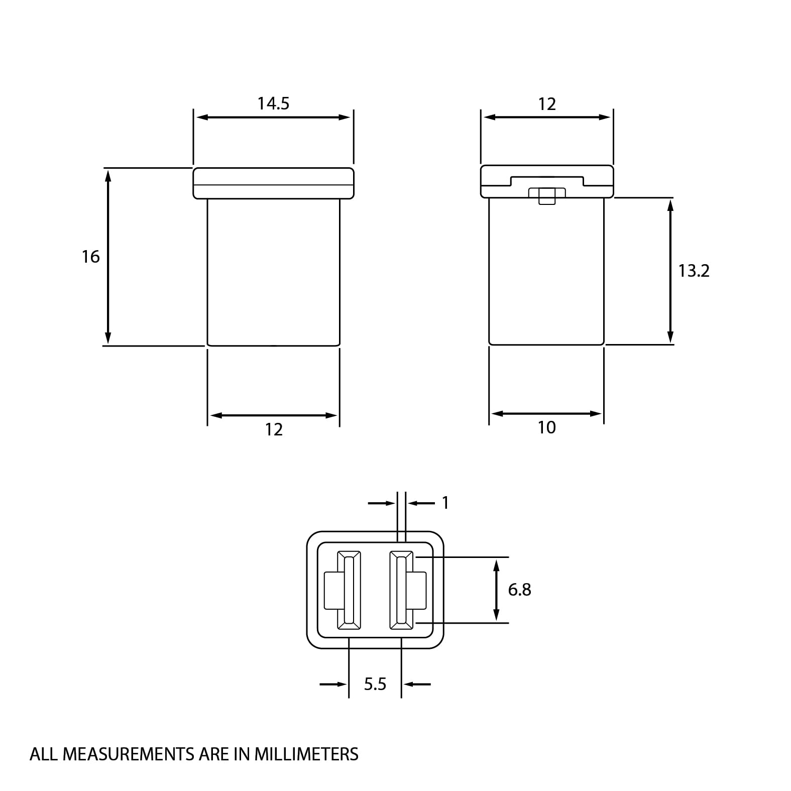 Snapklik.com : 20 Amp J-Case Low Profile