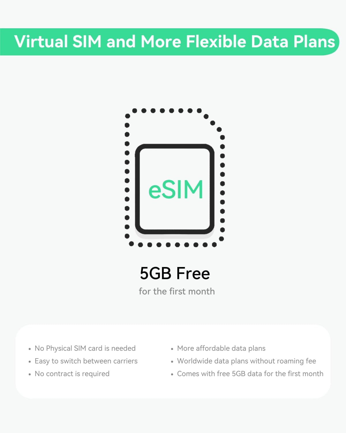 LINOVISION Industrial 4G LTE Cellular Router with Virtual SIM and 5GB Free Data, eSIM Router ...