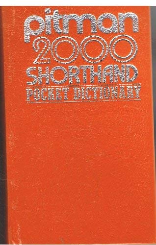 Pitman 2000: Shorthand Pocket Dictionary: Bryan Coombs: 9780273011606 ...