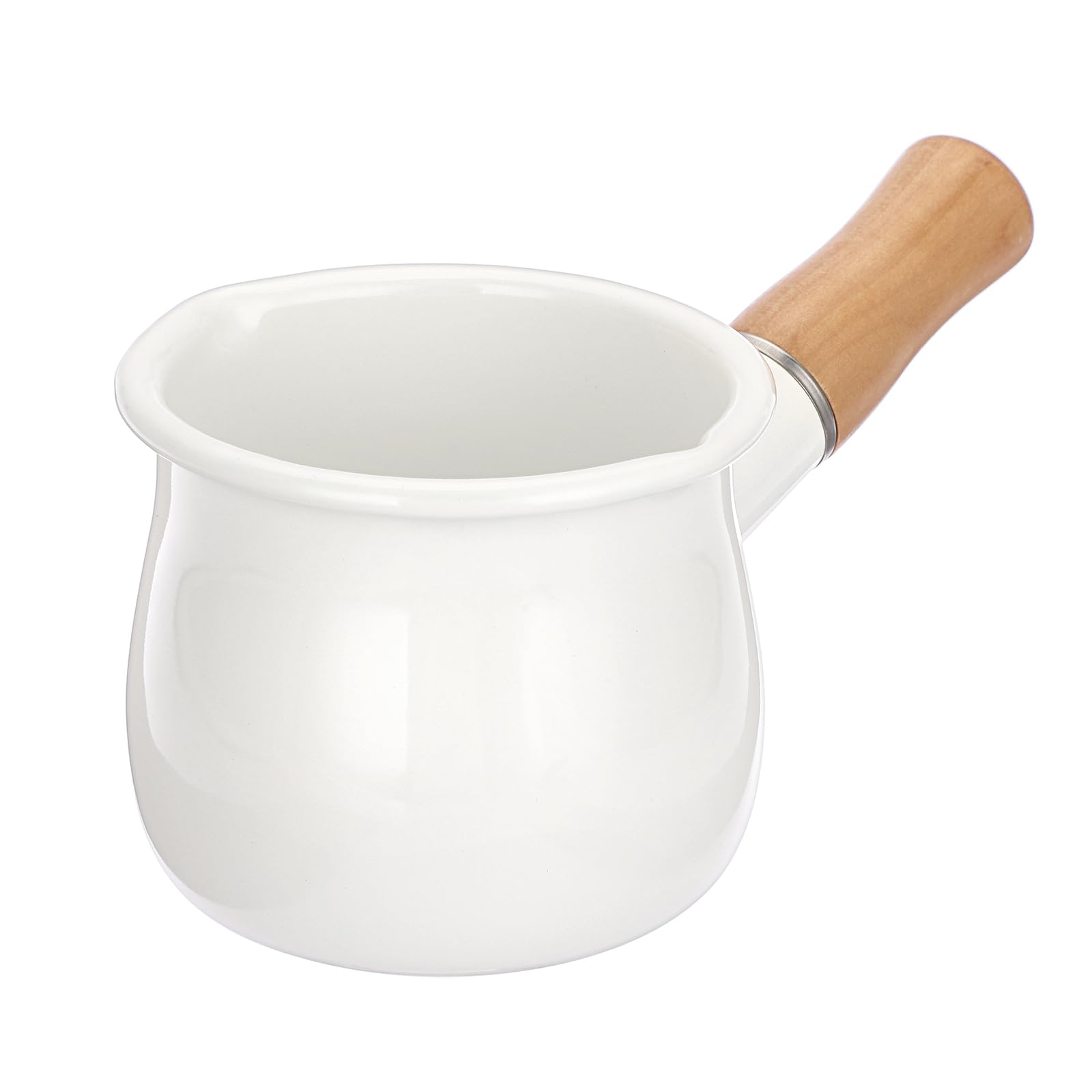 BSTKEY Enamel 550ml Mini Milk Pan, Small Enamelware Milk Pot Butter ...