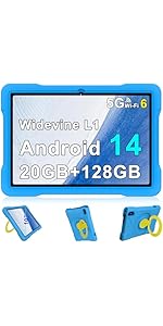 Amazon.com : UJJ Kids Tablet Android 14 Tablet, 10.1 inch Tablet for ...