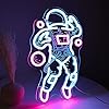 Amazon.com : Astronaut Neon Sign, Cool Ice Blue Pink Spaceman Astronaut ...