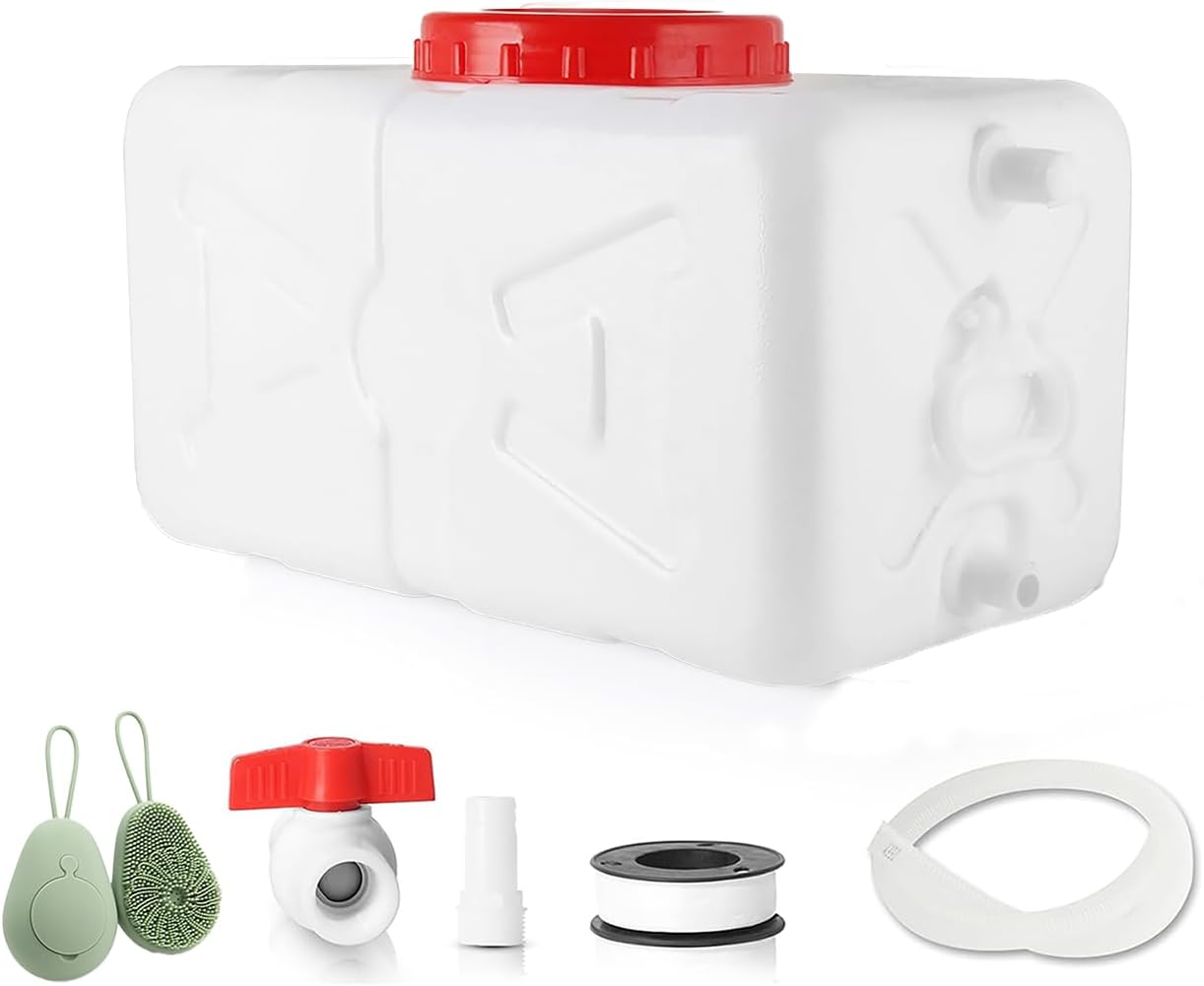 Amazon.com: DDZSL 140L Large Capacity Plastic Water Tank with Cover and ...