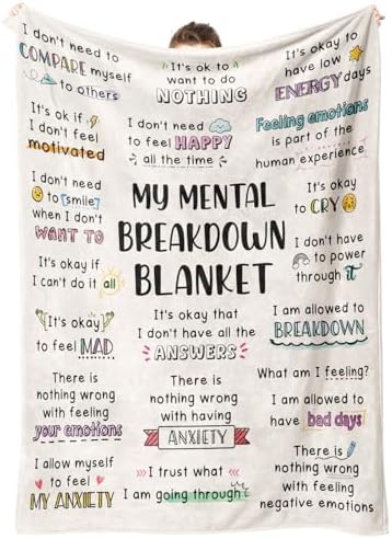 Amazon.com: Craftique My Mental Breakdown Blanket, Emotional Anxiety ...