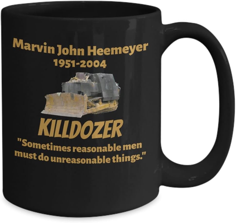 Amazon.com: Libertarian Mug Marvin Heemeyer And Killdozer Coffee Cup ...
