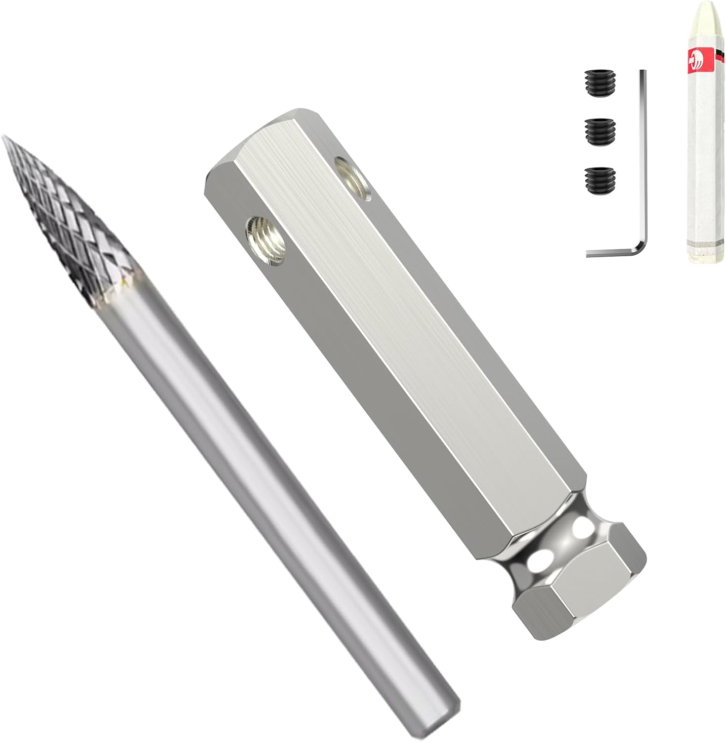 Amazon.com: neeki 1/4 in Carbide Steel Reamer Drill Bit，Double-Cut Burr ...