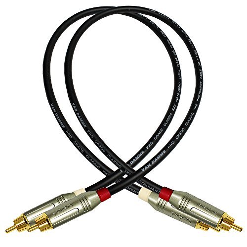 Amazon.com: WORLDS BEST CABLES 2 Foot - RCA Cable Pair Custom Made Made ...