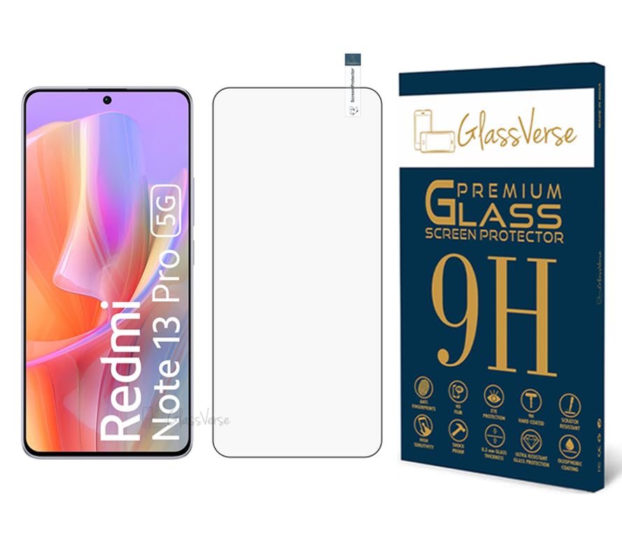 GlassVerse 9H Tempered Glass For Redmi Note 13 Pro Cellphone(Pack Of 1 ...