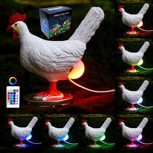 Upgraded Chicken Egg Lamp, Chicken Lamp, 16 Colors Change with Remote ...