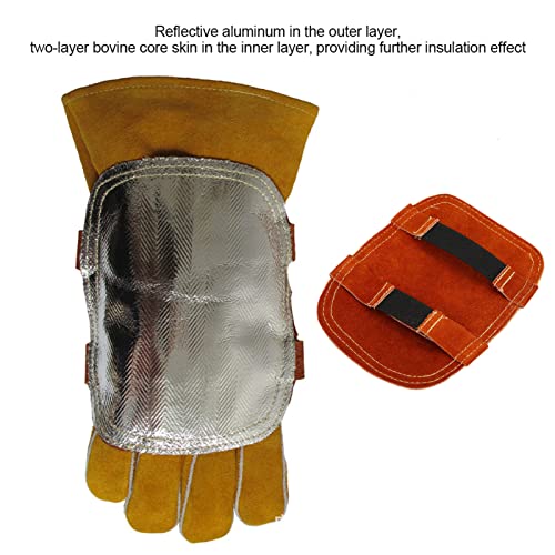 Split Cowhide Welding Hand pad aluminized Back Welding Hand pad Welding ...