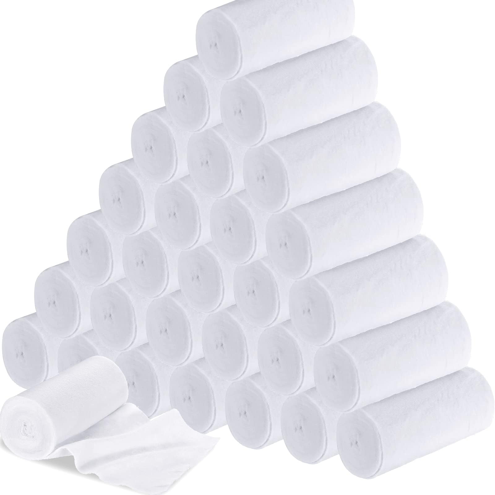 Amazon.com: Amyhill 50 Rolls 4" x 8.9ft Gauze Bandage Rolls Cast ...