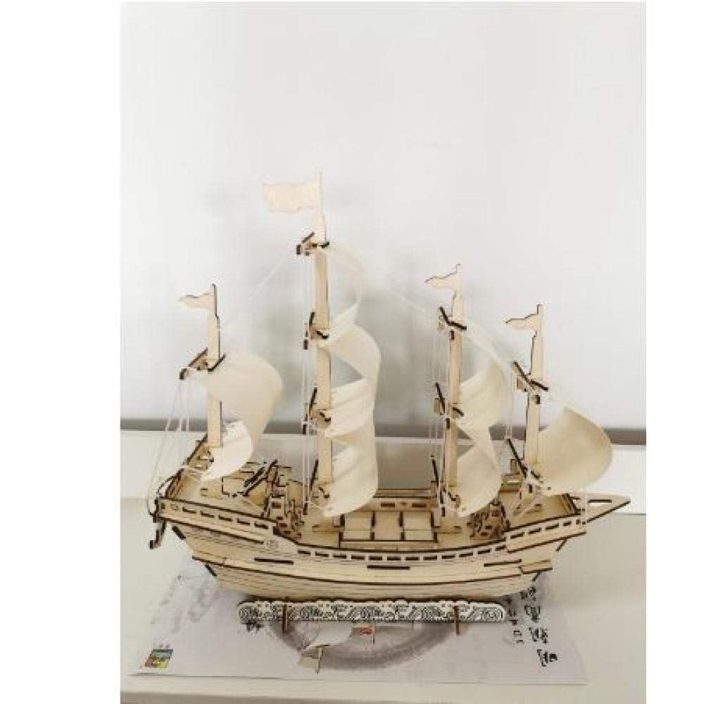 Jhshengshi Sailboat Model Laser Cut Wood Ship Model Kits Diy ...