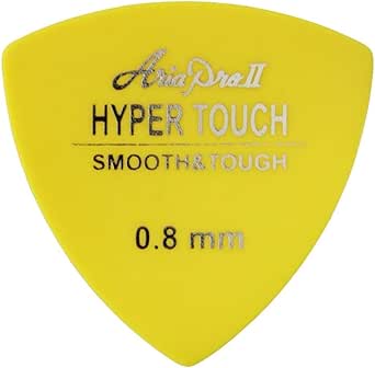 Amazon.co.jp: AriaProII HYPER TOUCH Triangle 0.8mm YL ピック×10枚 : 楽器・音響機器