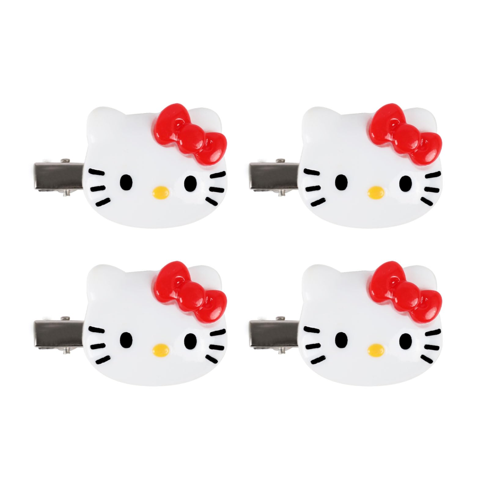 Amazon.com : 4 Pcs Anime Hair Clips Cat Hair Clips, White Hair Clips ...