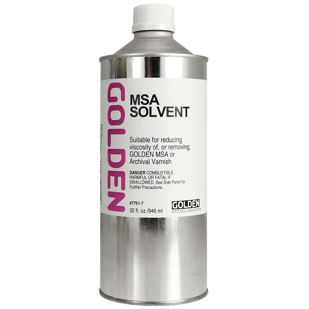Amazon.com: GOLDEN MSA Solvent, 32 fl. oz. Can, Professional Acrylic ...