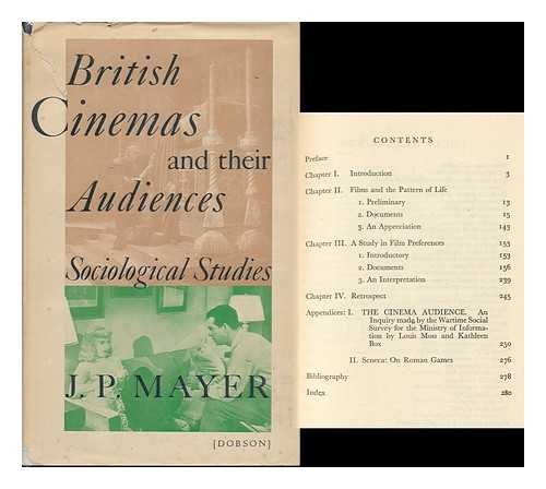 BRITISH CINEMAS AND THEIR AUDIENCES: Mayer, J.P.: Amazon.com: Books