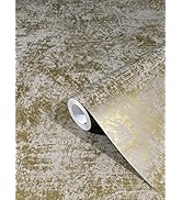 Vliesbehang goud bruin beton Structuur Modern Woonkamer Slaapkamer ...