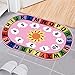Amazon.com: Kids' Rugs Kindergarten Digital Oval ABC English Alphabet ...
