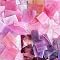 Amazon.com: ILLUCKAI 2.2lb Pink Stained Glass Sheets, Irregular Glass ...