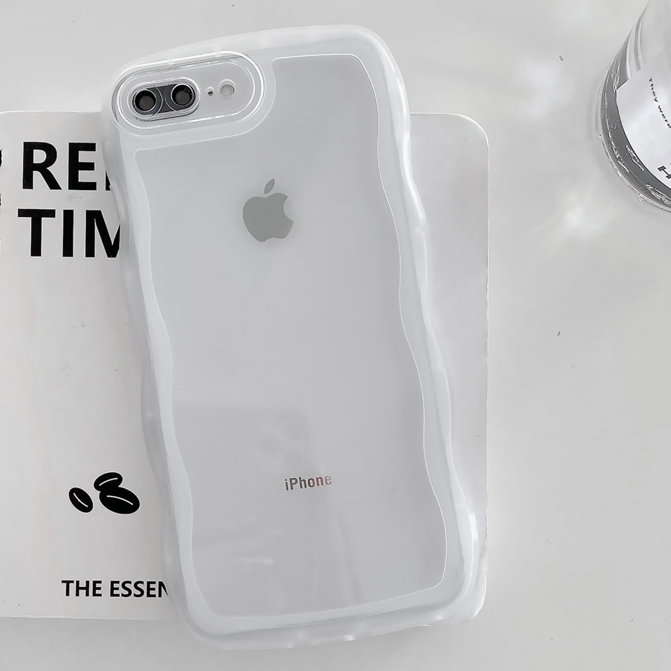 Amazon.com: rafamau Curly Wave Frame Girl Case for iPhone 7 Plus ...