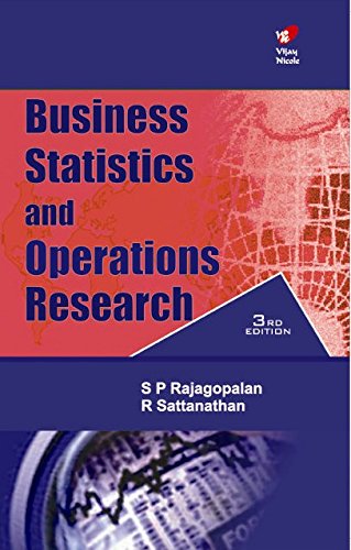 Business Statistics & Operations Research 3e: Rajagopalan SP ...