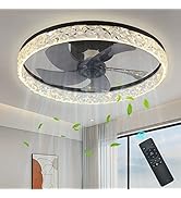 Amazon.com: SCAWAIL Ceiling Fans with Lights Smart Ceiling Fan with ...