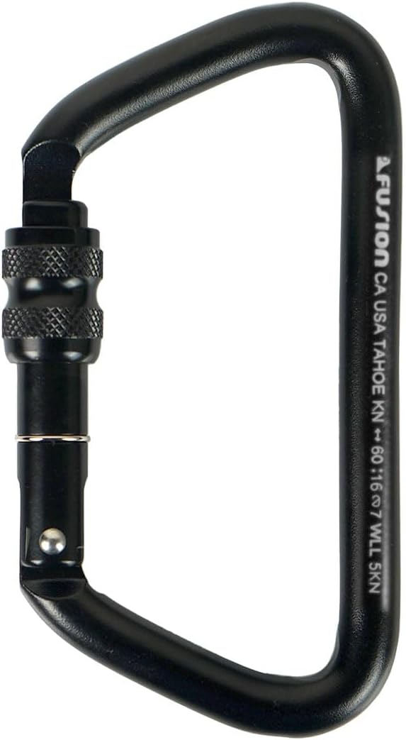 Amazon.com : Screw Locking Carabiner 60KN - Fusion Climb® Tahoe ...