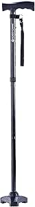 HurryCane HCANE-BK-C2 Freedom Edition Foldable Walking Cane with T ...
