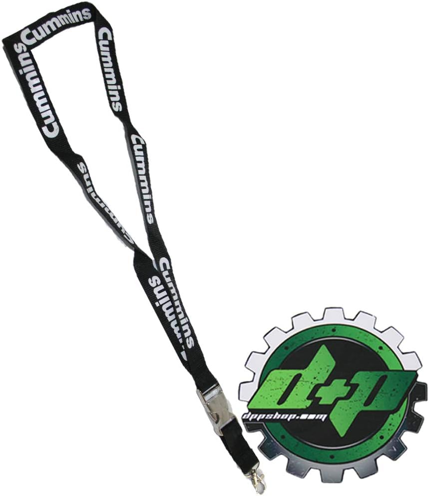 Amazon.com: Dodge Cummins Lanyard Key Ring Truck Badge Holder Black ...