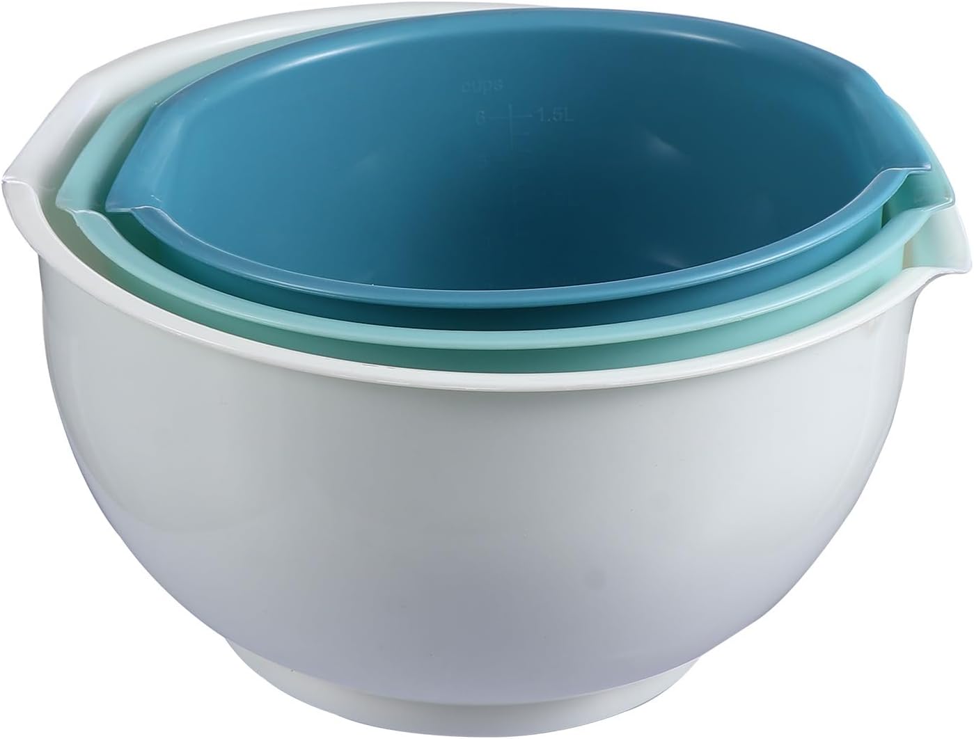 Amazon.com: GLAD Mixing Bowls with Pour Spout, Set of 3 | Nesting ...
