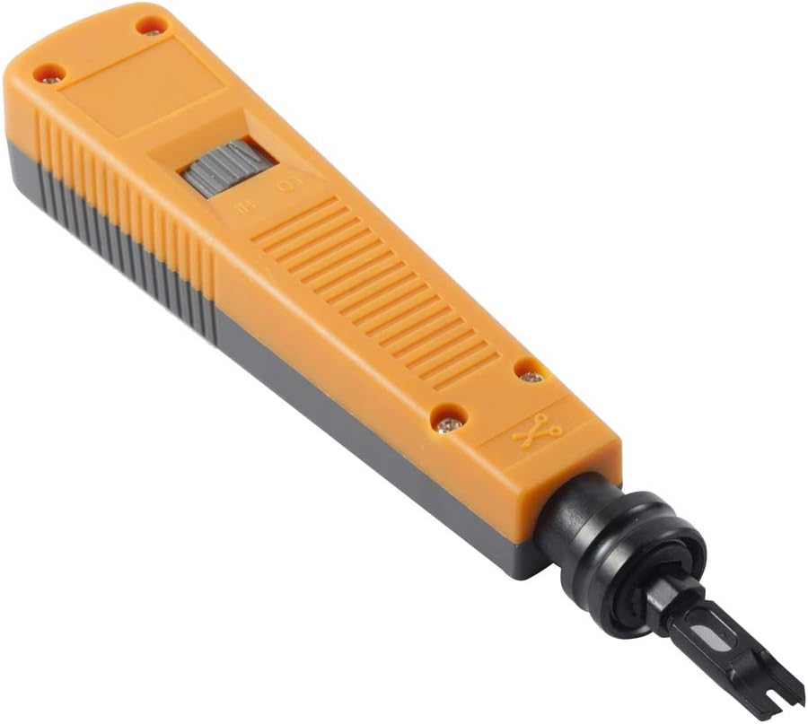TENINYU Punch Down Impact Tool Kit with 110 Blade Type for Ethernet ...
