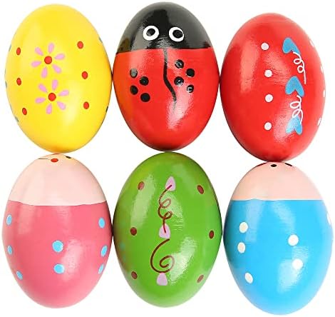 6pcs Wooden Egg Shakers Musical Percussion Instruments : Amazon.ca ...