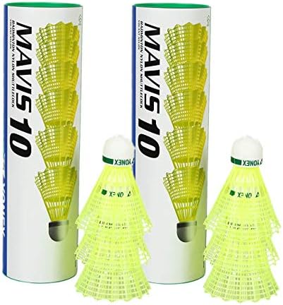 Yonex Mavis 350i Green Cap Nylon Shuttlecock (Yellow), Badminton ...